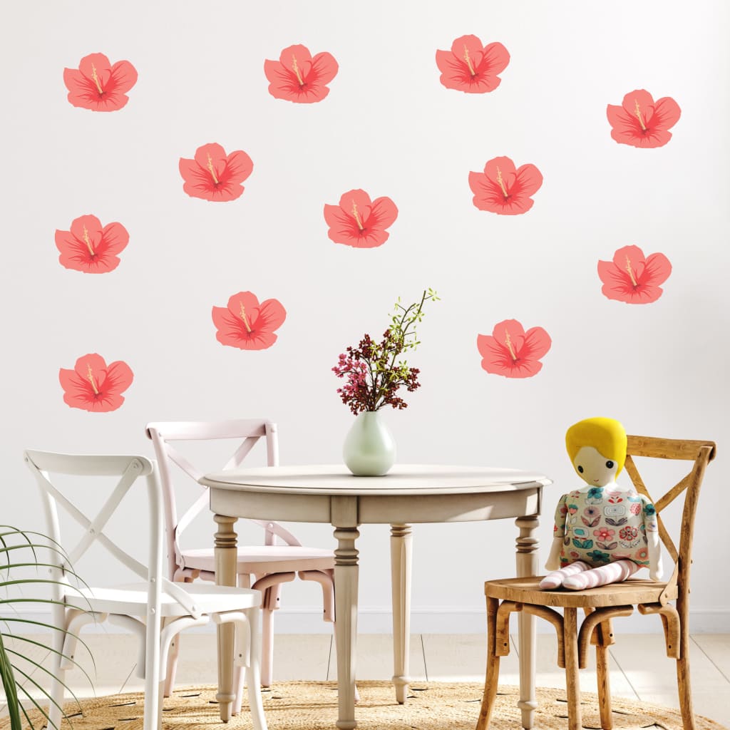 Hibiscus Wall Decals - Wall Stickers | CraftCuts.com