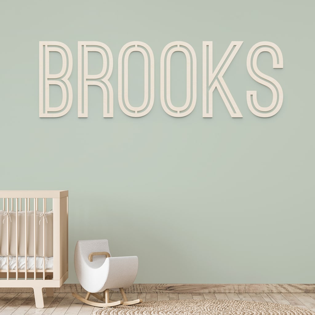 Hollow Cut Large Name Sign | CraftCuts.com