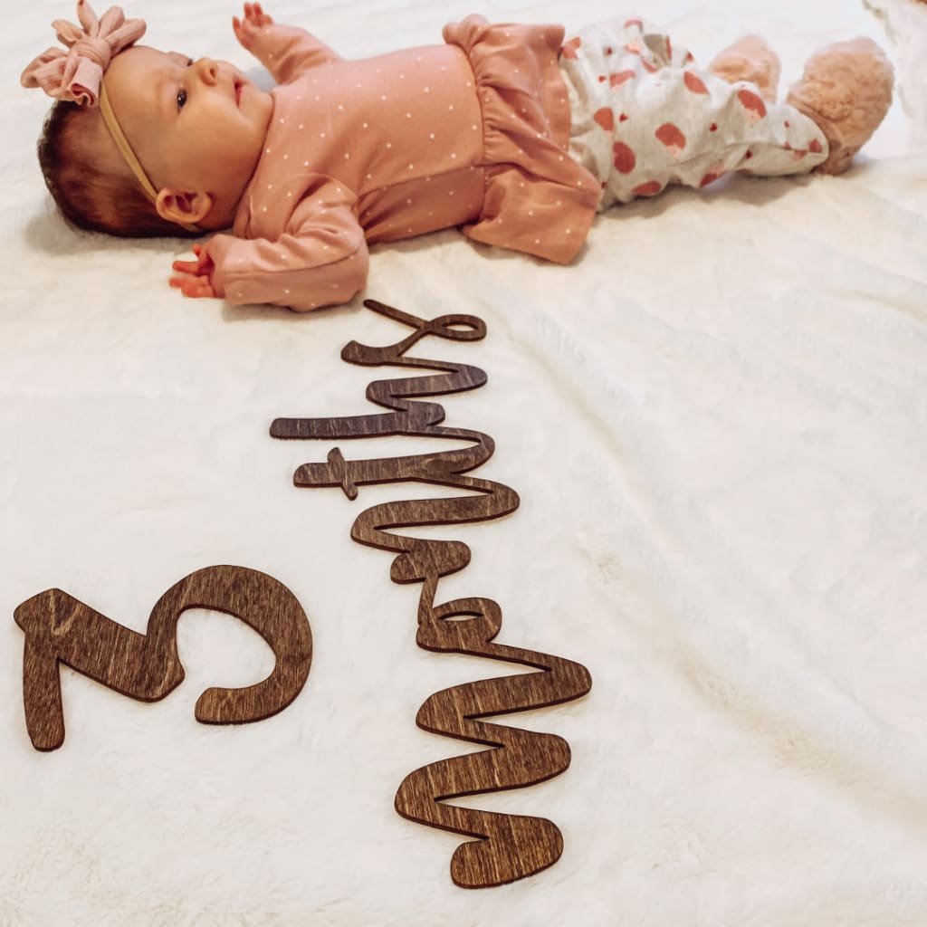 Monthly Milestone Wood Cutouts | CraftCuts.com