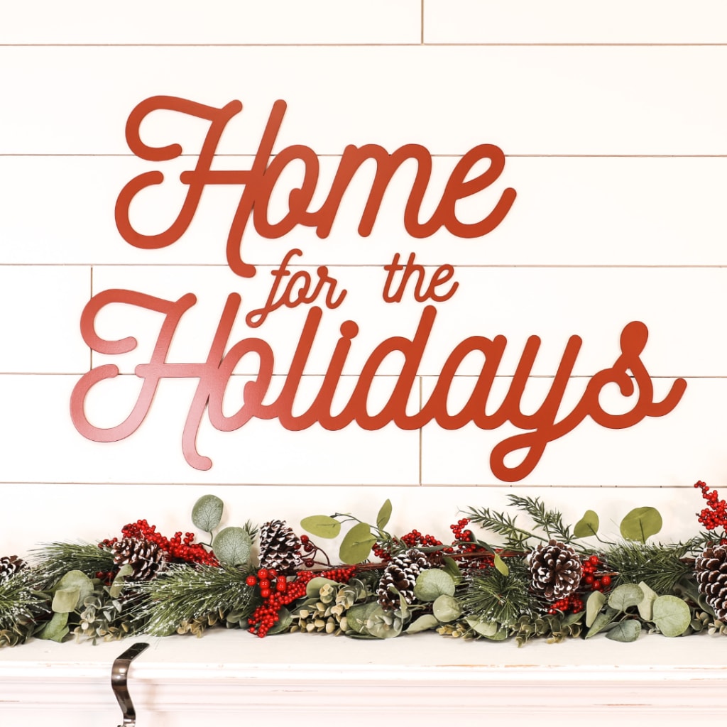 Painted Script Metal Words | CraftCuts.com