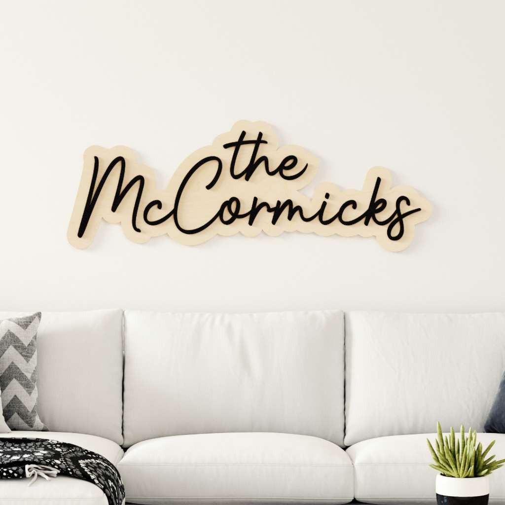 Layered Name Sign | CraftCuts.com