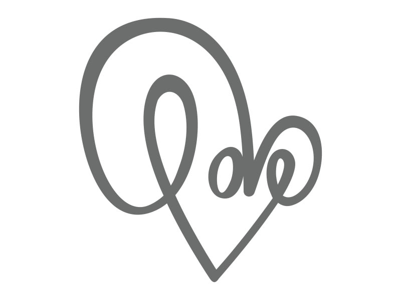 Love Script Heart Decal - Love Wall Decal | Craftcuts.com