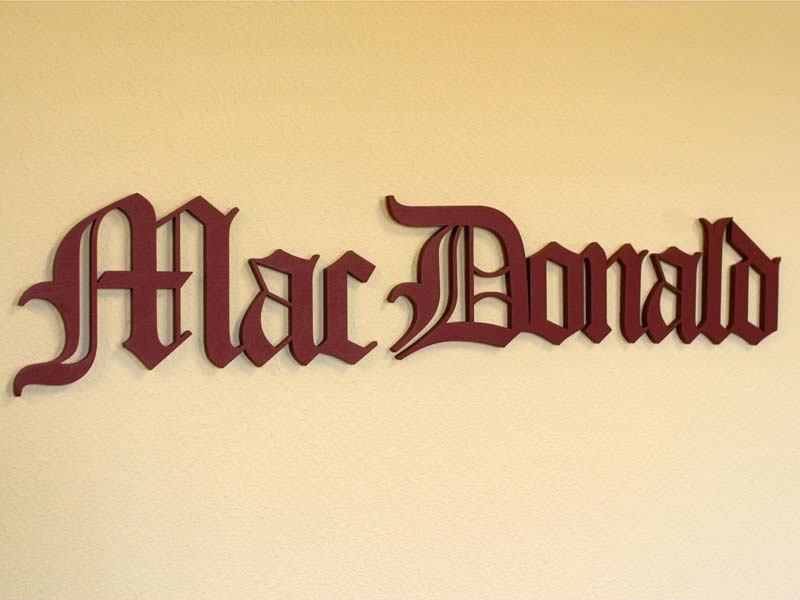 Painted Wood Words - Painted Names - Any Color | Craftcuts.com