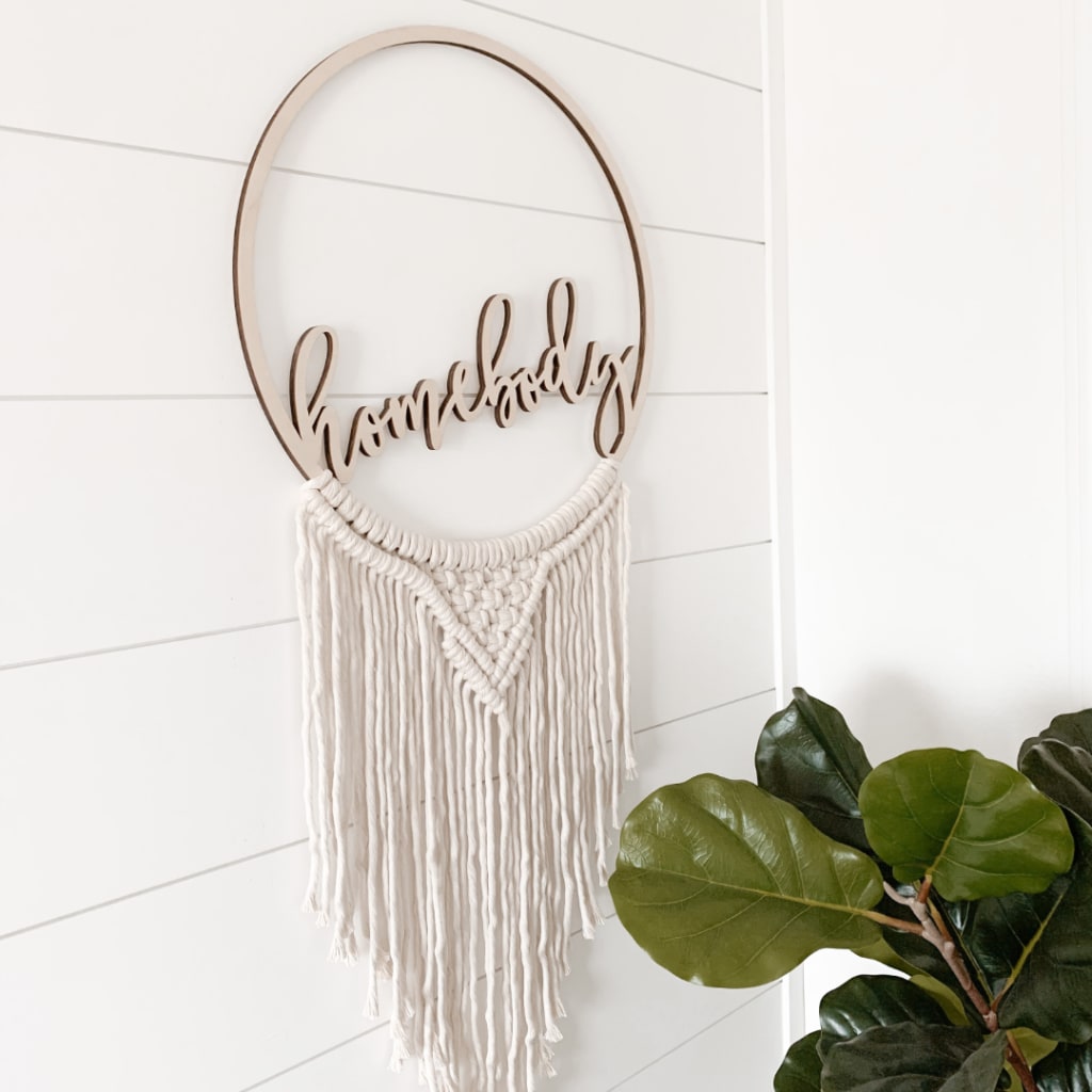 Wood Hoop Name Sign | CraftCuts.com