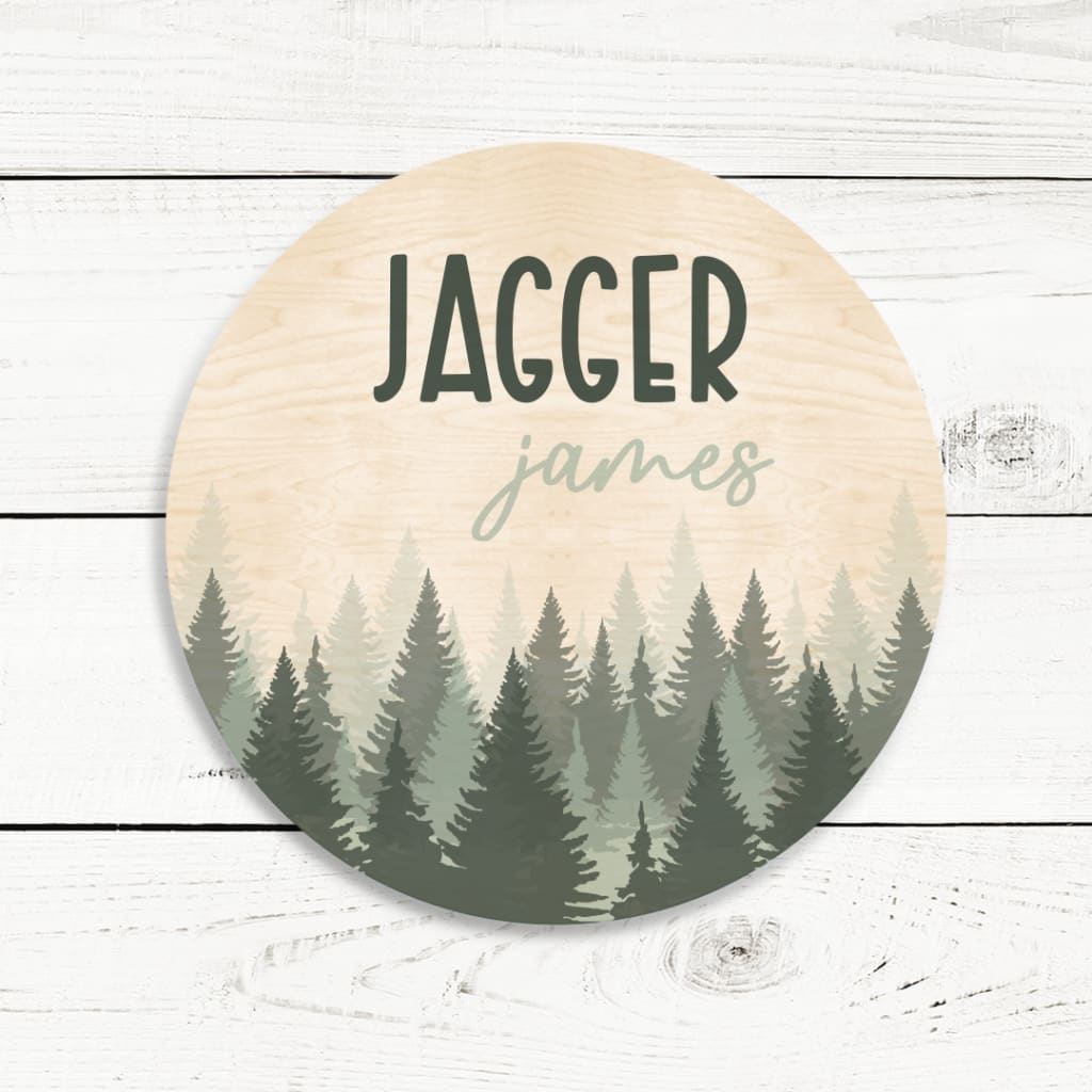 Ombre Tree Round Name Sign | CraftCuts.com