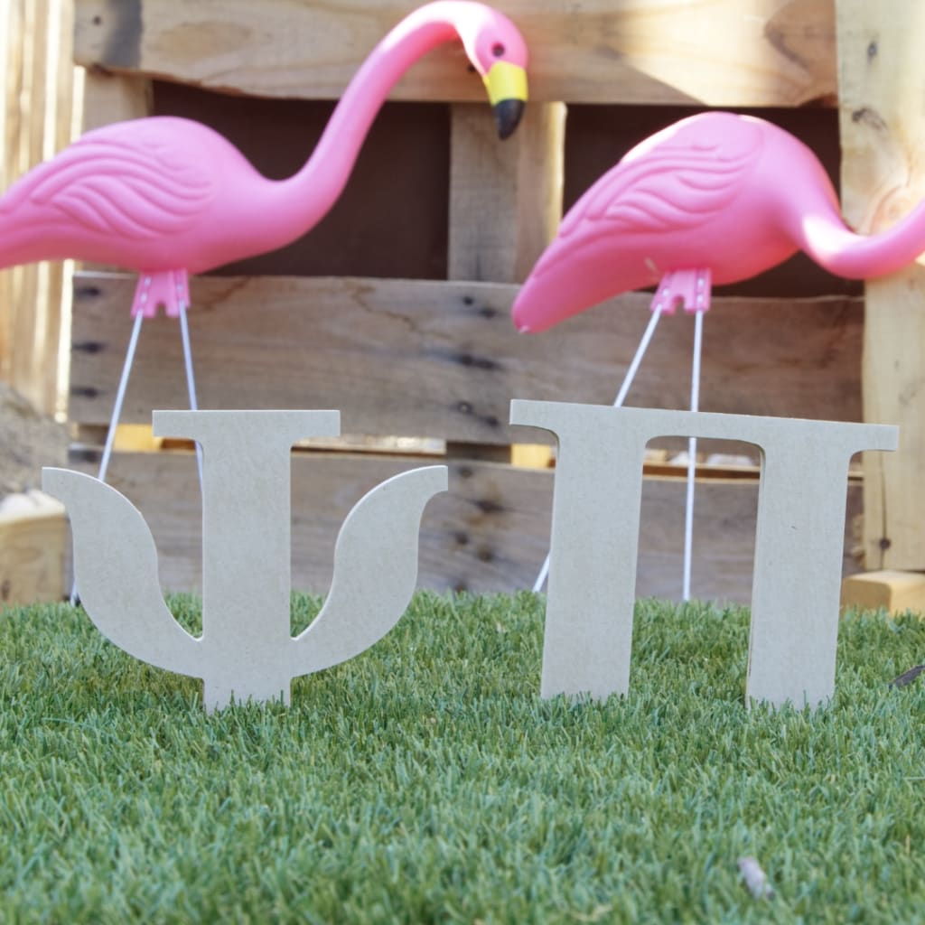 Outdoor Wood Greek Letters | Craftcuts.com