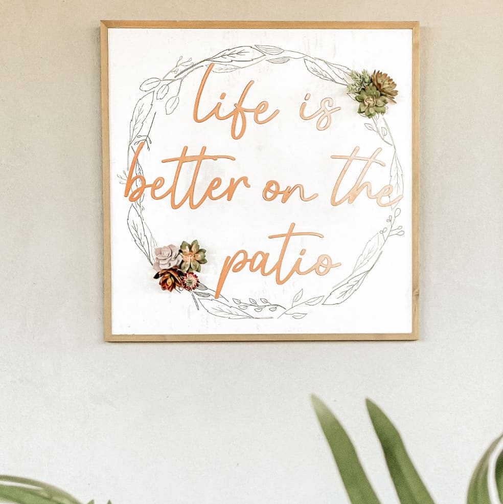 Painted Script Metal Words | CraftCuts.com