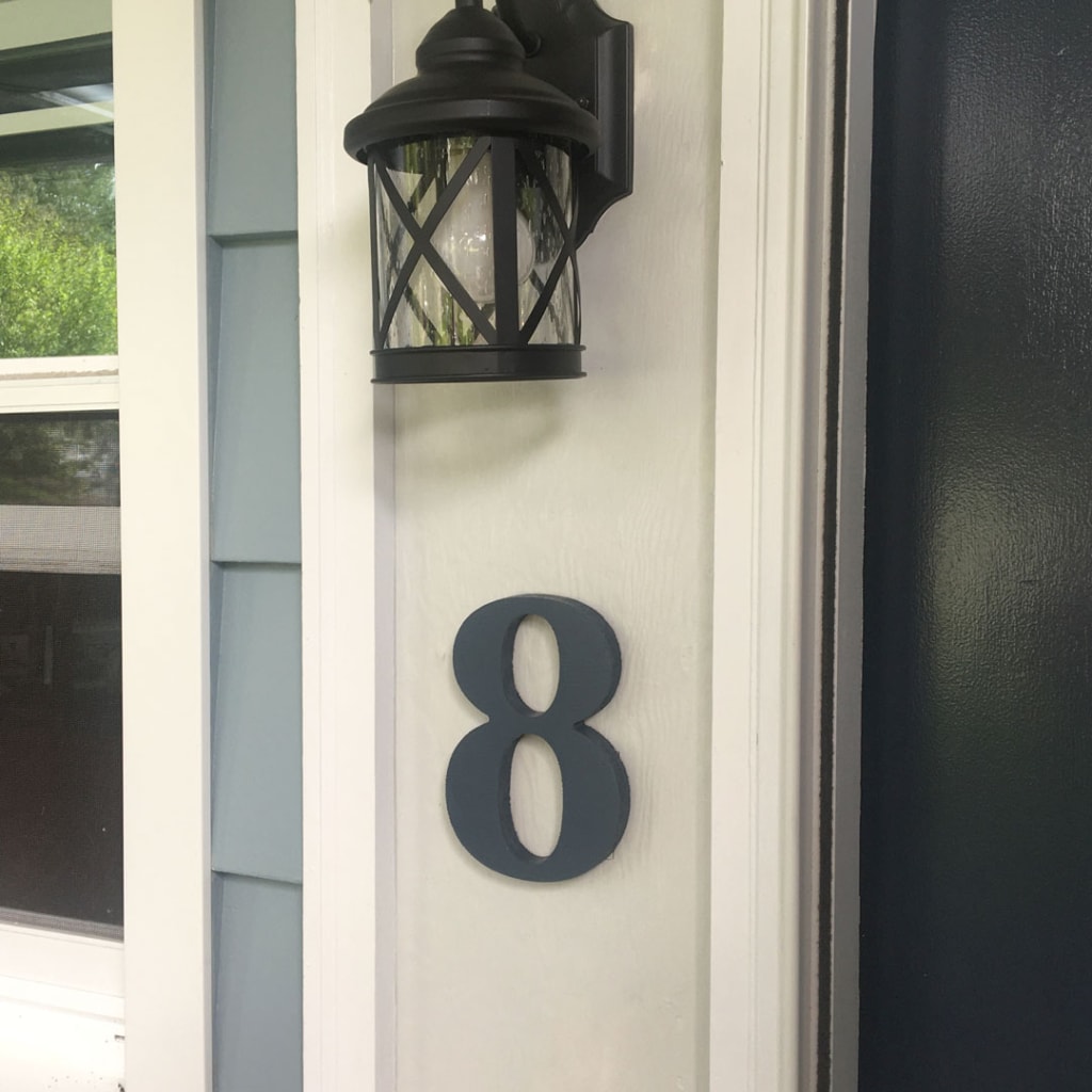 Outdoor Painted Wood Numbers - Custom | Craftcuts.com