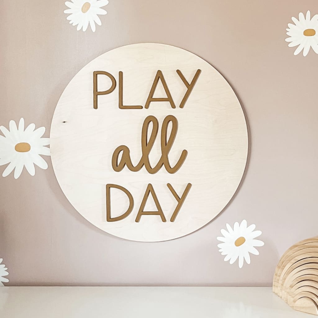 Play All Day Wood Sign Kit | CraftCuts.com