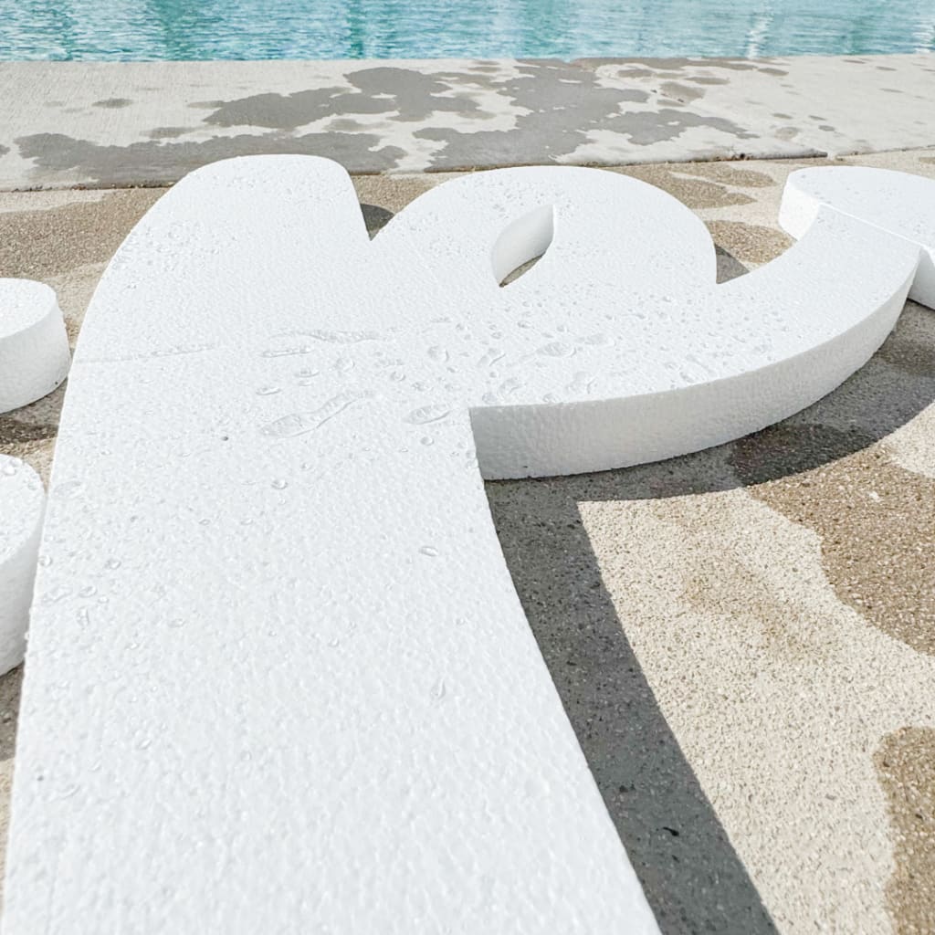 Script Prom Floating Foam Letters | CraftCuts.com