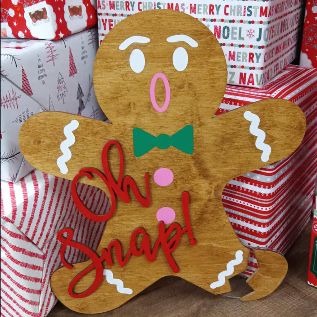 Gingerbread Man Cutout Craft Shape - Any Material | CraftCuts.com
