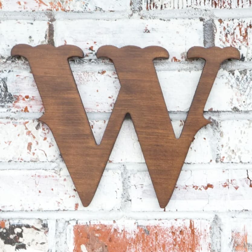 Stained Cedar Letters | CraftCuts.com