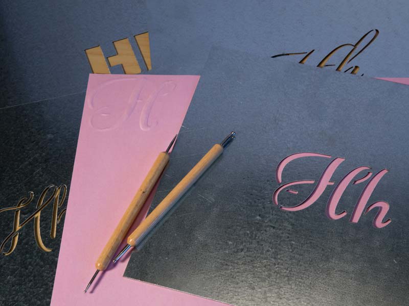 Customizable Metal Stencils for Letters | Craftcuts.com