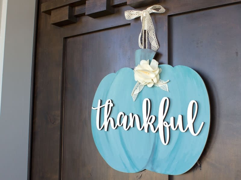 Thankful Pumpkin Wood Kit - DIY Fall Decor | Craftcuts.com