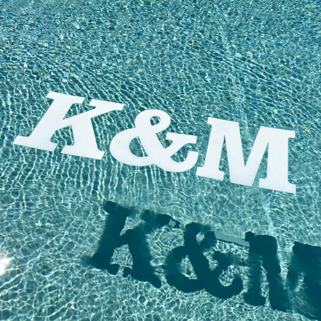 Thin Plastic Pool Letters - Custom Temporary Signs | Craftcuts.com