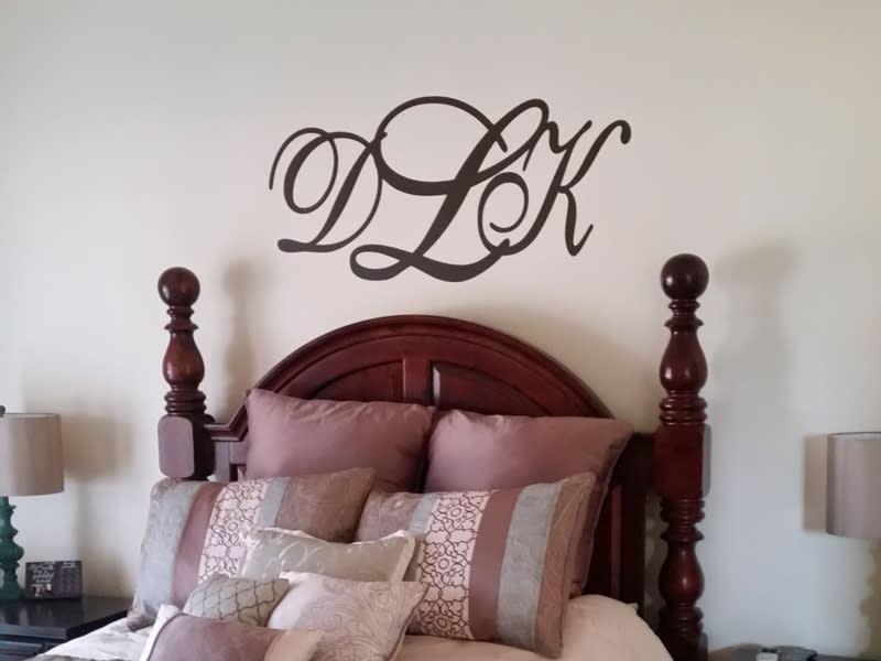 Full Vinyl Monogram - Vinyl Wall Monogram | Craftcuts.com