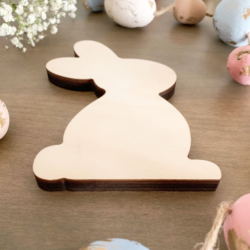 Bunny Cutout Craft Shape - Any Material | CraftCuts.com