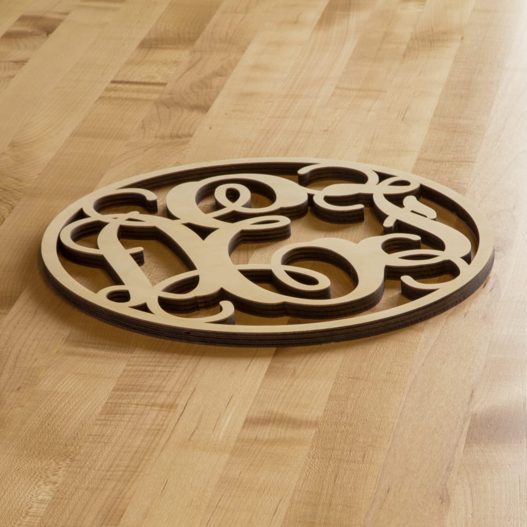 Vine Monogram | Wood Vine Monogram | Wreath Monogram