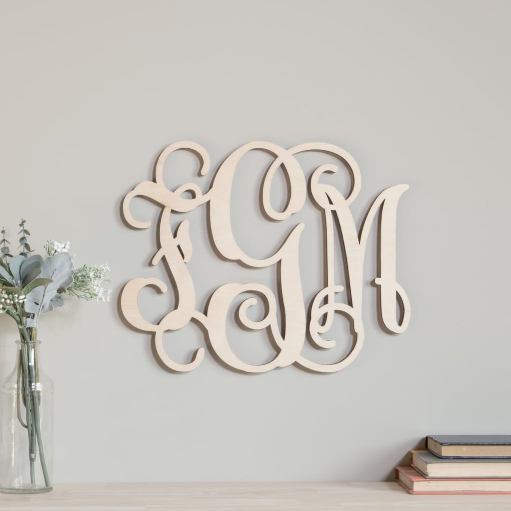 Vine Monogram | Wood Vine Monogram | Wreath Monogram