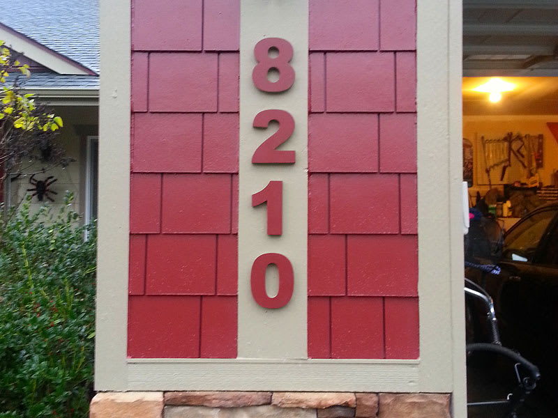 Painted Address Numbers - Custom Building Numbers ...
