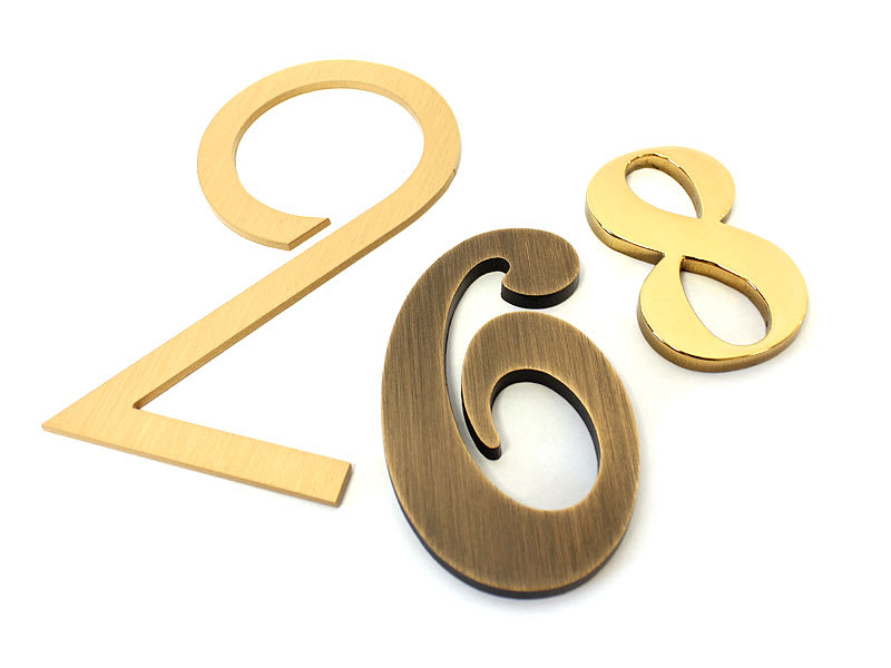 Bronze Numbers - Custom, Any Size, Any Style | Woodland Manufacturing