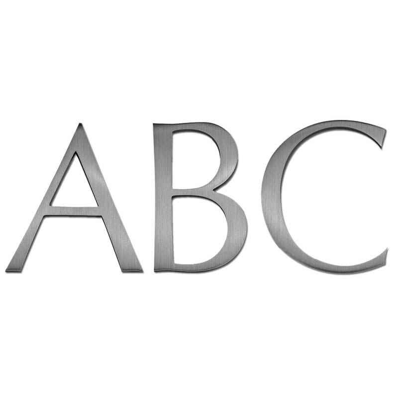 Optima Cast Metal Letters - Any Color, Any Size | Woodland Manufacturing