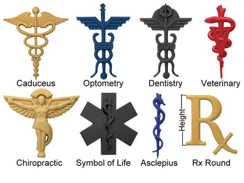 Cast Metal Symbols Sculptured Medical Symbols Round Face Rx cast-metal-symbols-sculptured-medical-symbols-round-face-rx