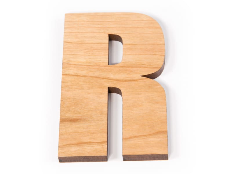 Veneer Hardwood Letter - Alder, Oak, Cherry, Walnut Signs | Woodland ...