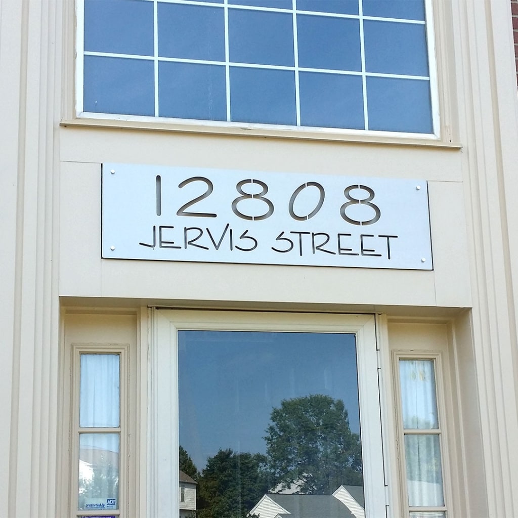 Metal Sign Stencil - Custom Steel Stencil Signs | Woodland Manufacturing