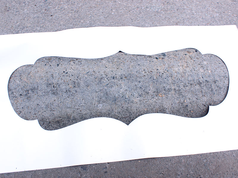 Fancy Address Curb Stencils - Unique Curb Stencils | Woodland Manufacturing