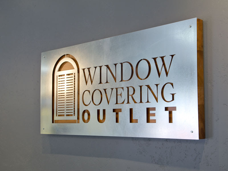 Rustic Metal Wood Cedar Sign - Custom | Woodland Manufacturing