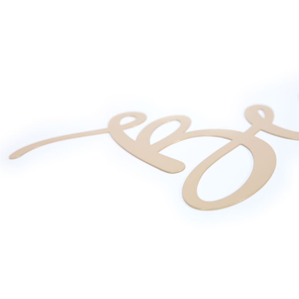 Painted Steel Metal Signs - Custom Script Metal Signs | Woodland ...