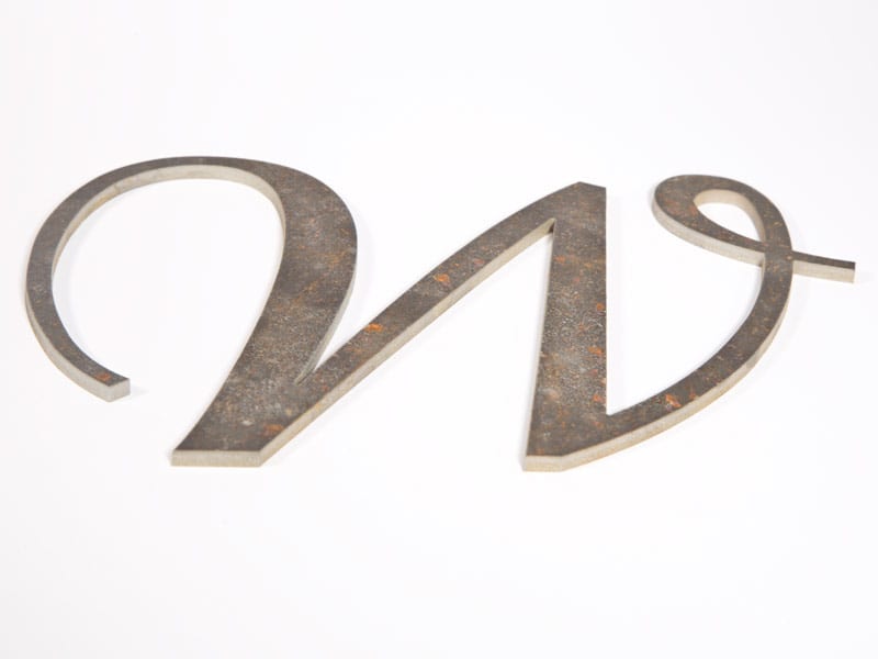 Mild Steel Letters - Custom Made for Welding & Concrete | Woodland ...