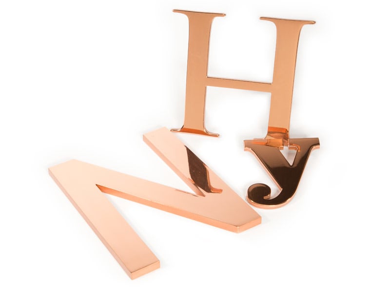 Polished Metal Letters - Order Custom. Any Size. | Woodland Manufacturing
