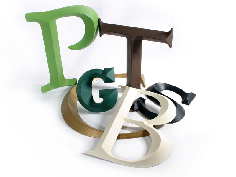 Painted Prismatic Letters | Woodland Manufacturing