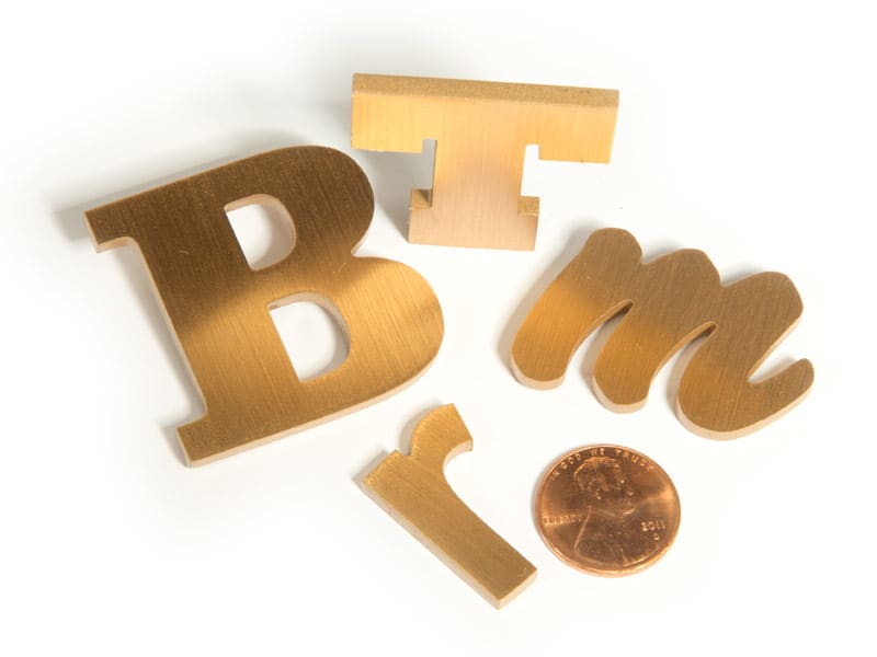 Little Bronze Letters - Custom Small Signs | Woodland Mfg