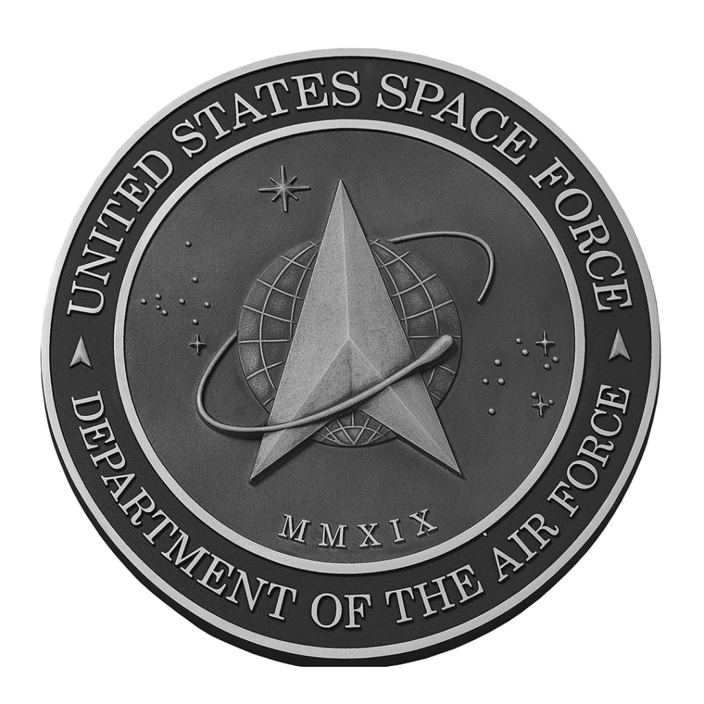 Space Force Plaque Metal Seal | Woodland Manufacturing