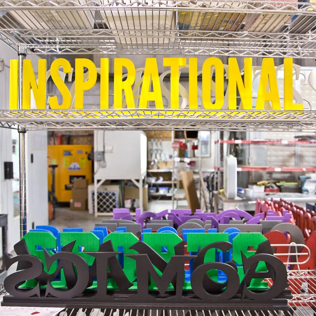 Painted Stand Alone Letters | Wooden Painted Stand Alone Letters ...