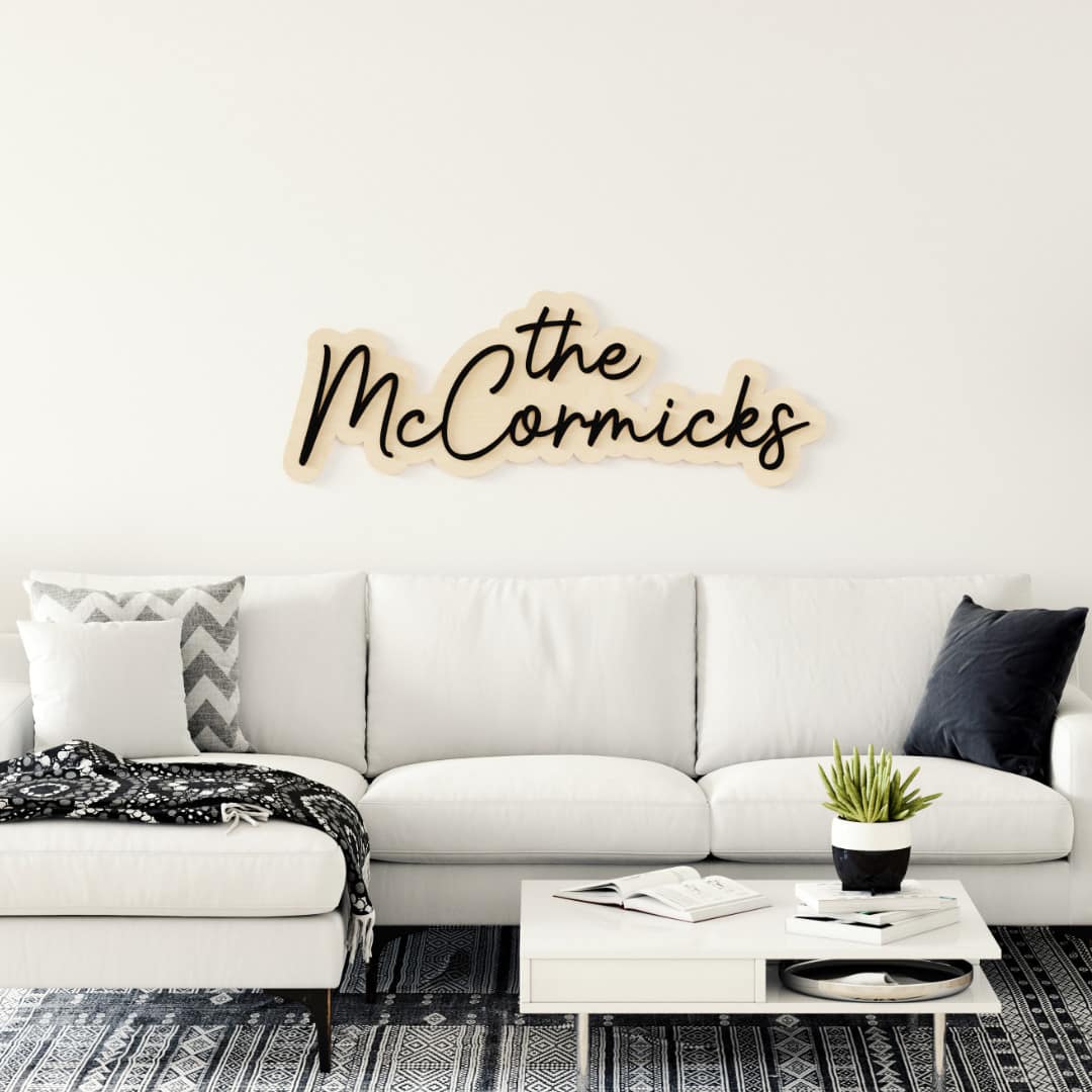 Round Wood Name Sign - Custom Nursery Sign | Craftcuts.com