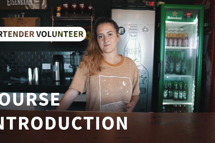 Volunteering as a bartender in hostels