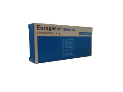 Eurogesic Infantil 50 mg x 6 supositorios - EASYFARMA
