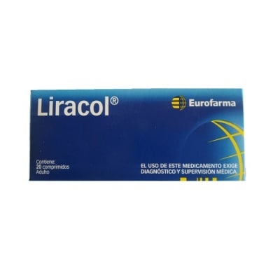 Liracol Adulto 20 comprimidos - EASYFARMA