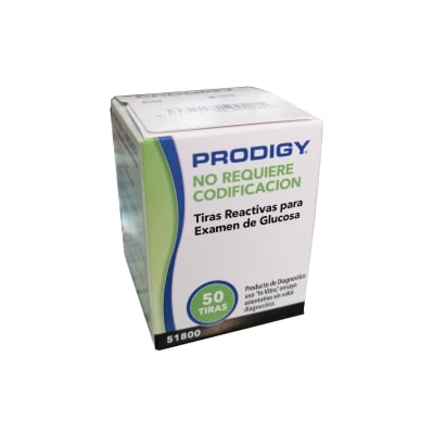 Tiras Reactivas Prodigy 50 Unidades - EASYFARMA