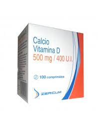 Calcio Vitamina D3 500mg/400UI X 100 Comprimidos - EASYFARMA