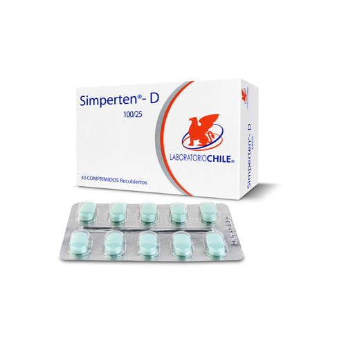 Simperten-D 100/25 mg. 30 comp. - EASYFARMA