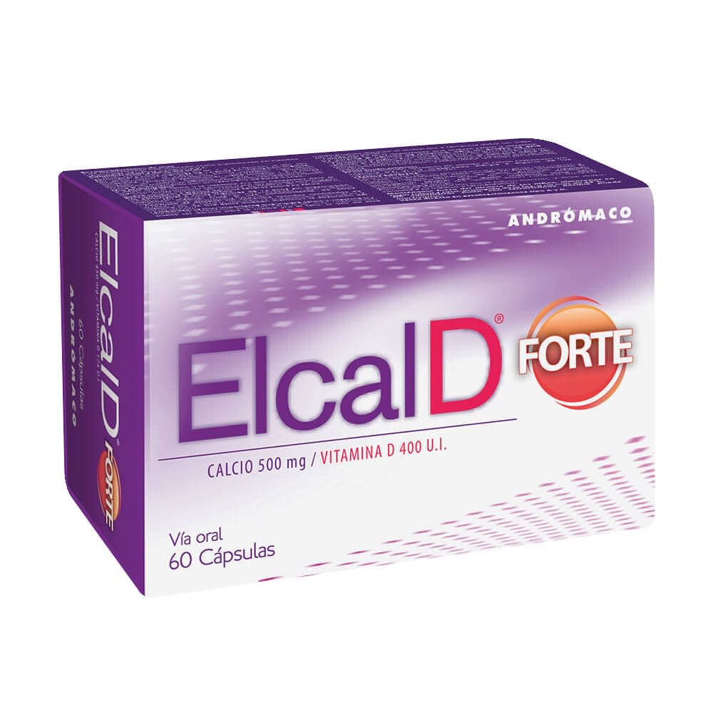 Elcal D Forte 60 cáps - EASYFARMA