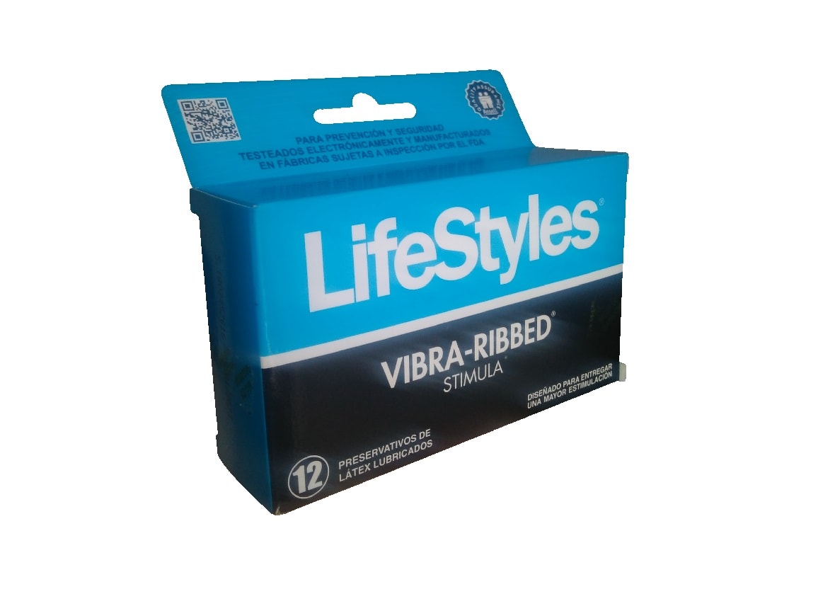 Preservativo LifeStyles Vibra-Ribbed 12 U. - EASYFARMA