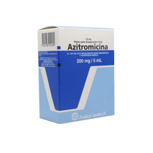 Azitromicina susp 200 mg/5 ml 15 ml - EASYFARMA