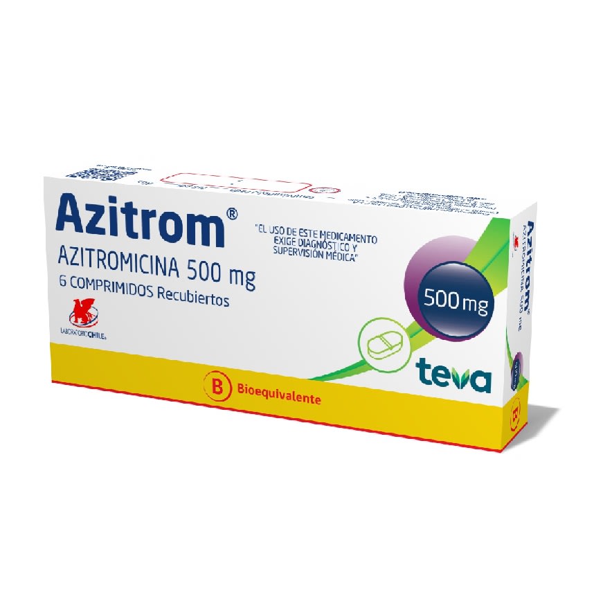 Azitrom 500 mg x 6 comprimidos - EASYFARMA