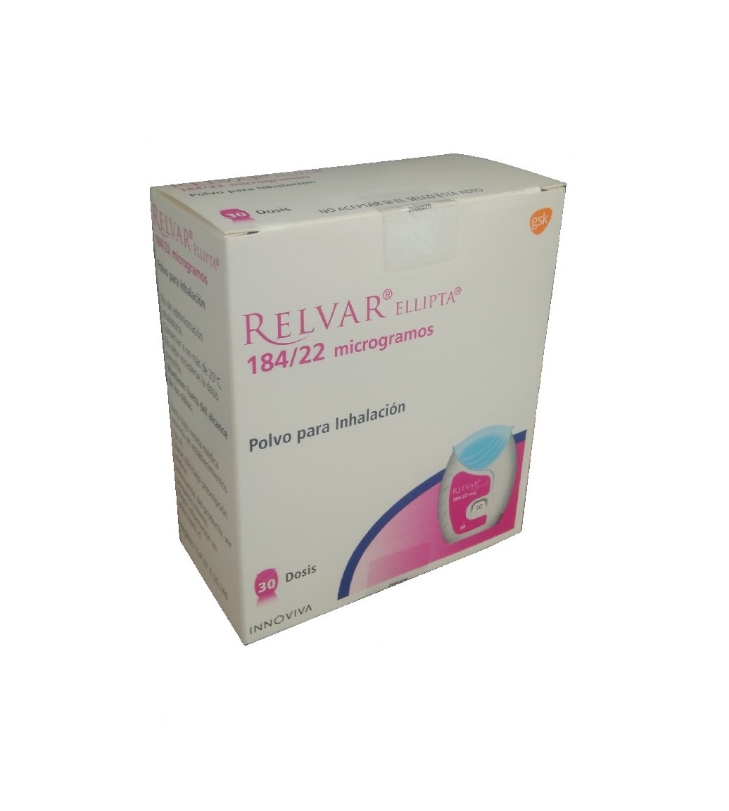 Relvar Ellipta 184/22 mcg x 30 dosis - EASYFARMA